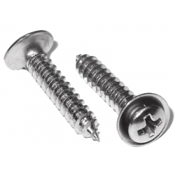 Trim / Finishing Screws - Chrome Sm Hd w/ Flush Washer